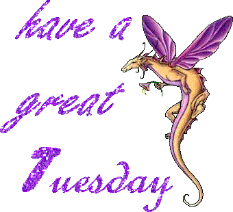 tuesday (in Glitter Text)