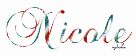 Nicole (in Glitter Text)